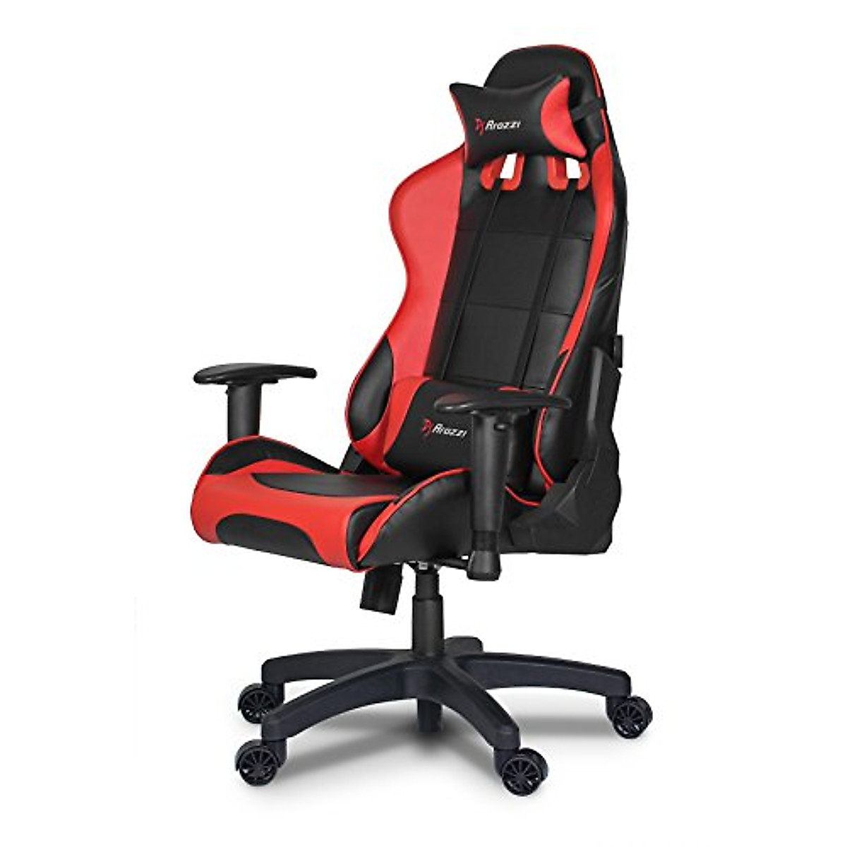 Arozzi - Verona Junior Ergonomic Computer Gaming/Office Chair with High Backrest, Recliner, Swivel, Tilt, Rocker, Adjustable Height and Adjustable Lumbar and Neck Support - Red
