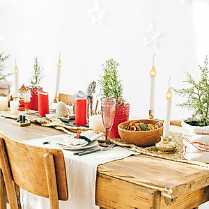 Romasaty Silicone Dipped Candle Light Bulbs (12Pack), 5 Watts Silicone Light Bulbs for Candle Lamps, Window Candles, Chandelier, Candelabra, C7/E12 Candelabra Base, Candle Bulbs Silicone