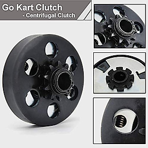 Centrifugal Clutch, Go Kart Clutch 3/4" Bore 10 Tooth for #40/41/420 Chain, Fits for Mini Bike, Go Kart, predator 212, Lawnmower and Honda GC GX 2-6.5HP Engine