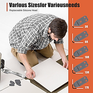 Caulking Tool Kit, Stainless Steel Caulk Remover Caulking Tool Set with Cut Resistant Gloves, Scraper, Silicone Caulking Tools, 4 in 1 Caulking Finishing Tool for Bathroom Kitchen Living Room