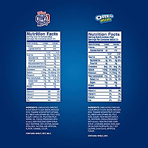 OREO Mini Cookies & CHIPS AHOY! Mini Cookies Go-Cup Cookies Variety Pack, 14 Go-Paks