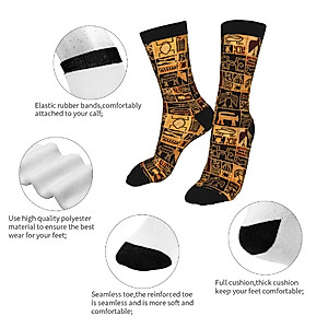 African Egyptian Culture Novelty Socks For Women & Men One Size