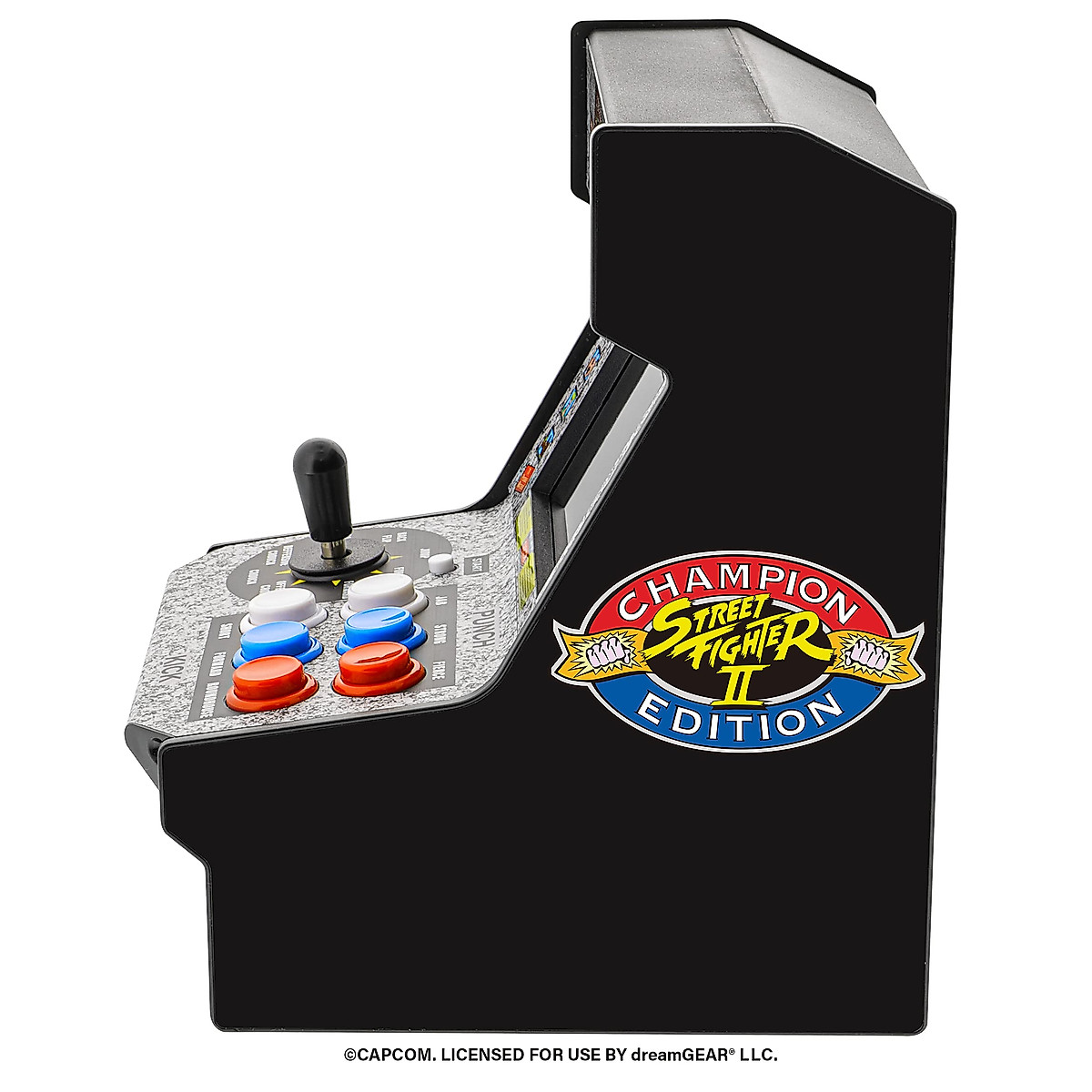 My Arcade Street Fighter 2 Champion Edition Micro Player-Fully Playable, Includes CO/VS Link for Multiplayer Action, 7.5 Inch Collectible, Full Color Display, Battery or Micro USB Powered