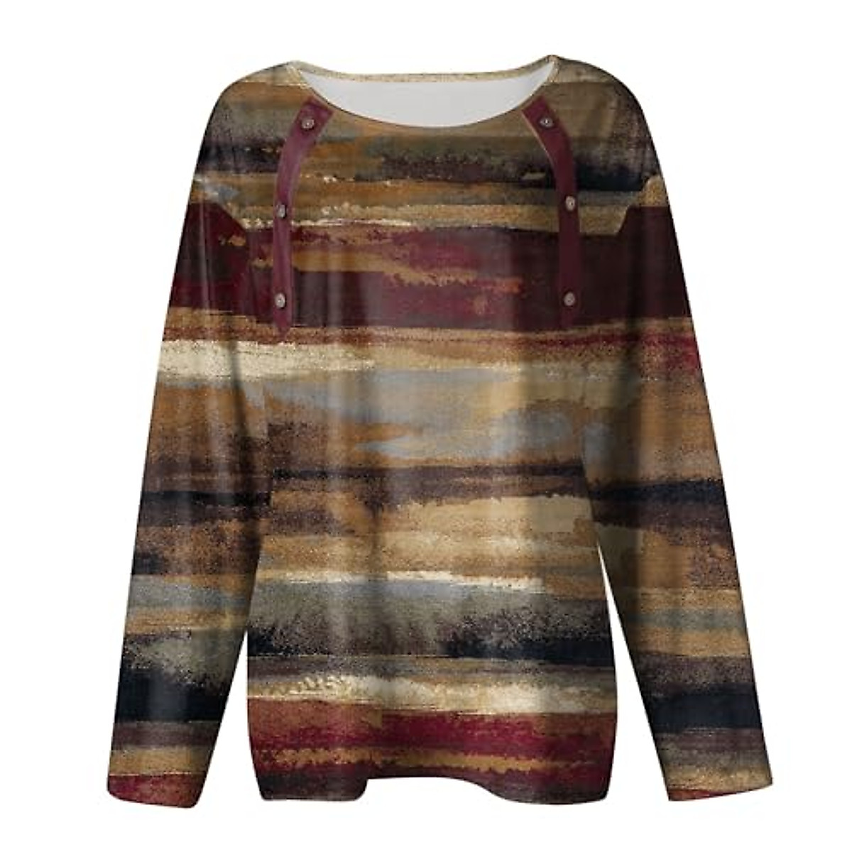 Womens Fashion Cream Shirt Women Women Hoodies Teacher Shirts Long Sleeve Sweaters for Women Long Sleeve Graphic Tees for Women Long Sleeve Tunic Tops To Wear with Leggings（4-Brown,Large）