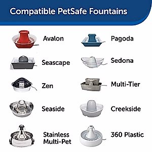 PetSafe Replacement Pump for Pet Drinking Fountains, Compatible with PetSafe Drinkwell Ceramic, Stainless Steel and 360 Dog and Cat Water Dispensers - PAC00-13206, Black