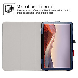 JRTAL Compatible with TCL Tab Pro 5G/TCL TABMAX 10.4 Keyboard Case, Premium Vegan PU Leather with Detachable Keyboard Stand Cover for 10.36" TCL Tab Pro 5G TCL-9198S/TCL TABMAX 10.4 9296Q,Blue