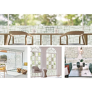 YUTR Frosted Privacy Window Film Glass Self Adhesive Glass Film Matte Static Protection Window Stickers (Color : As Shown, Size : 60x200cm)