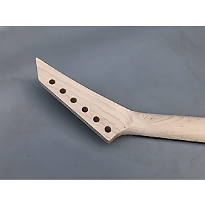 Maple Guitar Neck 24Fret 25.5inch Rosewood Fretboard Shark Fin Inlay Bolt One Heel Reversed head