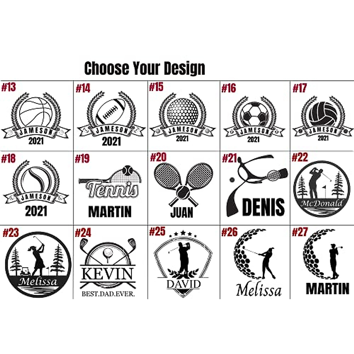 Polar Camel Customized Socce Tumbler 30 oz with Straw, Personalized Insulated Coffee Tumbler Engraved in USA - Soccer Coach Gift, Football Dad Gift (Black w/out ring)