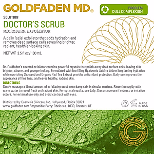 GOLDFADEN MD Doctors Scrub Microdermabrasion for Face, 1.7 Fl Oz