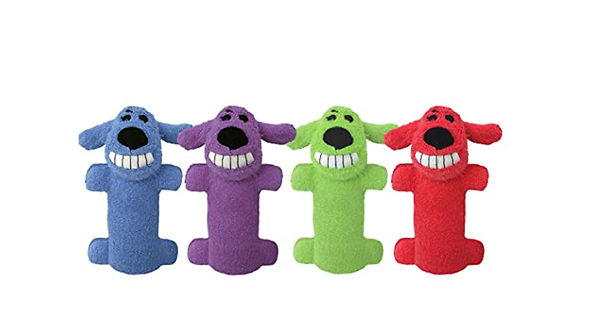 Multipet Mini Loofa Dog Toy - Assorted Colors, 6 inch