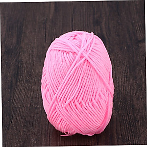 Homoyoyo Cotton Yarn Cone Cotton Yarn for Crocheting Knitting kit Fuzzy Yarn Knitting Yarn Cone Acrylic Yarn Crochet Yarn Chunky Yarn for Crocheting Blanket Yarn Baby White Yarn coarse Wool