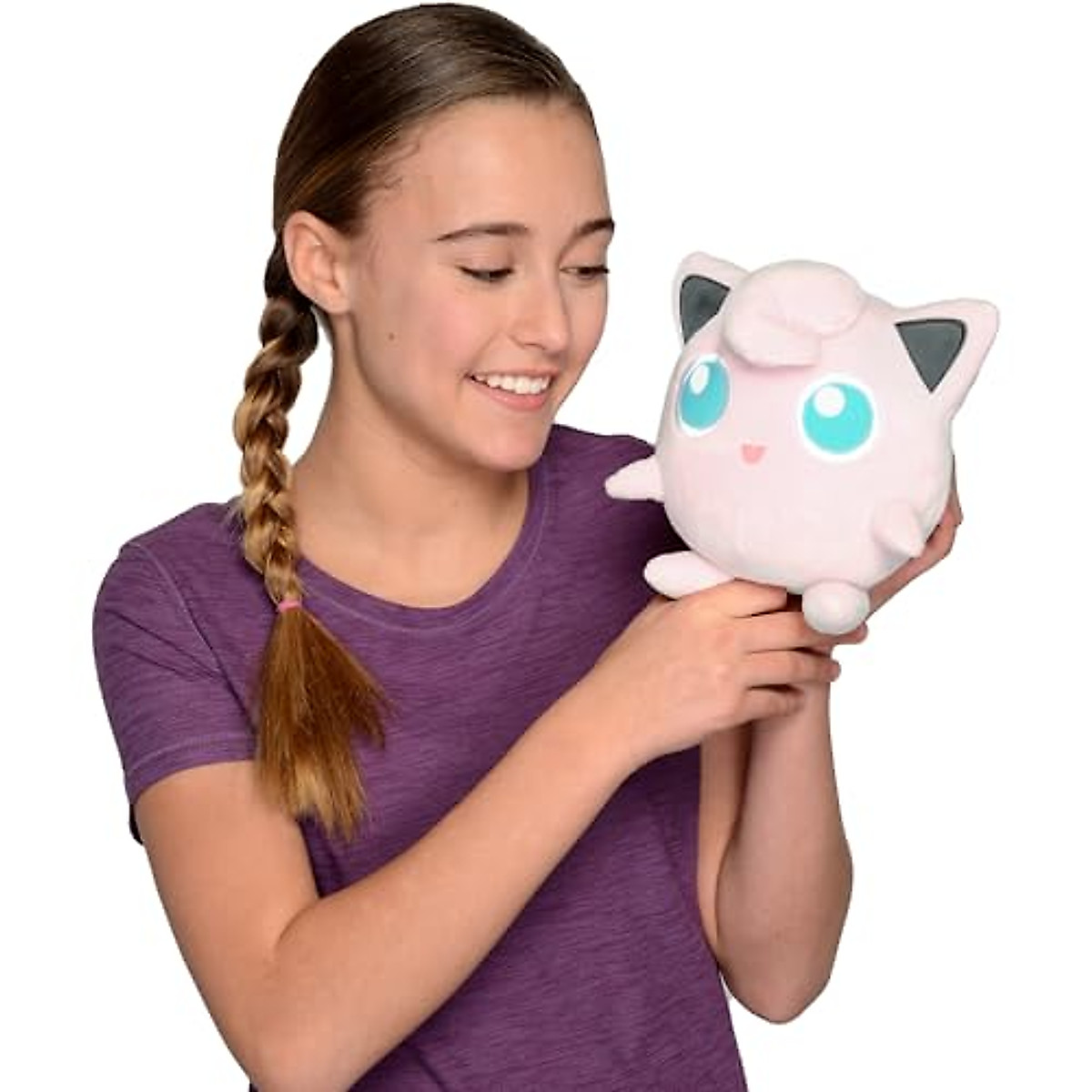 Pokémon 8" Jigglypuff Plush - Officially Licensed - Generation 1 Red and Blue Figure - Authentic Soft Stuffed Animal Toy - Valentine's Day & Easter Basket Stuffer Gift for Kids, Boys, Girls - 2+