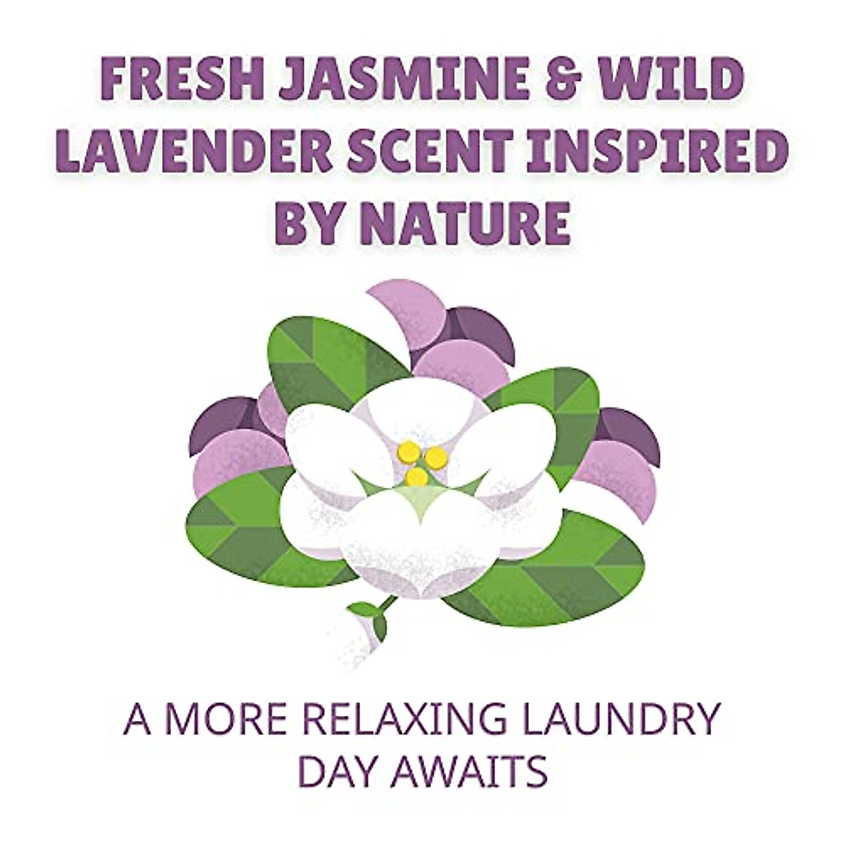 Botanical Origin Plant-based Laundry Detergent Free from Dyes and Brighteners, Lavender, 54 Fl Oz