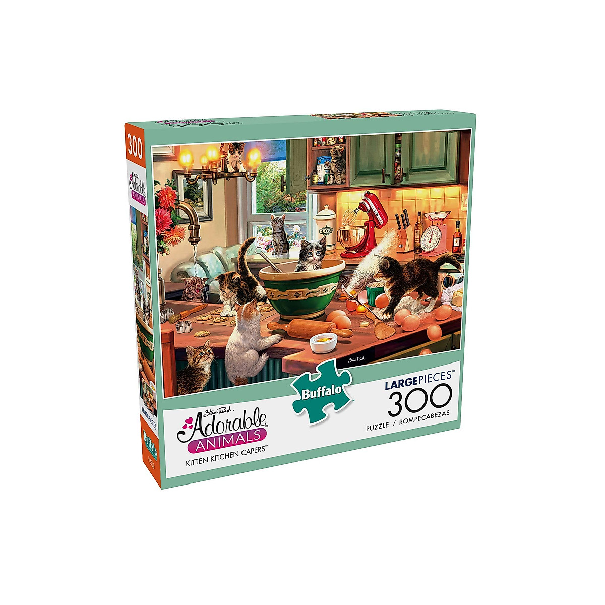 Buffalo Games - Kitten Kitchen Capers - 300 LARGE Piece Jigsaw Puzzle