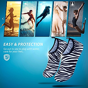 SIMARI Water Shoes for Women Men Aqua Socks Swim Surf Beach Barefoot Yoga Travel Camping Essentials Kayak Boat Accessories Quick-Dry Non Slip Adult Youth SWS002