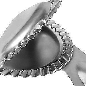 PAMISO Extra Large Empanada Maker, 7 inch Empanada Seal with Dough Cutter Circle, Stainless Steel Empanada Maker Press, Pastry Tools, Pocket Pie