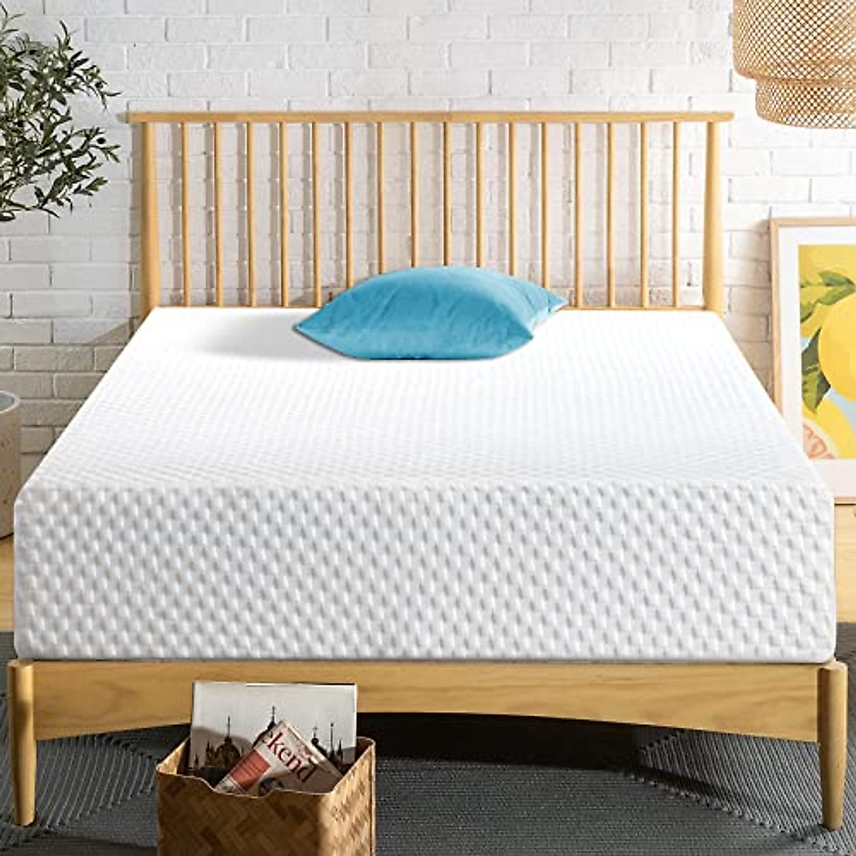 Twin/Full/Queen/King Mattress, 12 Inch Cooling Gel Memory Foam Mattress with Fit The Spine for Pressure Relief, Certipur-Us Certified Mattress for Motion Isolating, Cool Sleep, Medium Firm Feel-Queen