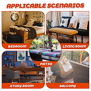 mudilun Indoor Tufted Bench Cushions Soft Thicken Durable Patio Cushion for Outdoor Furniture Double Piping with Lacing Window Seat Pads (36x14x4, Blue)