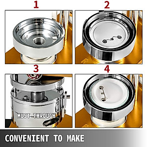 VEVOR Button Maker 75mm Rotate Button Maker 3inch Badge Maker Punch Press Machine with 100 Sets Circle Button Parts for Friends Children DIY Gifts