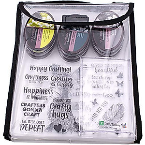 Totally-Tiffany A38 Single-Sided Stamp/Store and Go Bag, 9.5 by 11.5 by 1-Inch, Clear