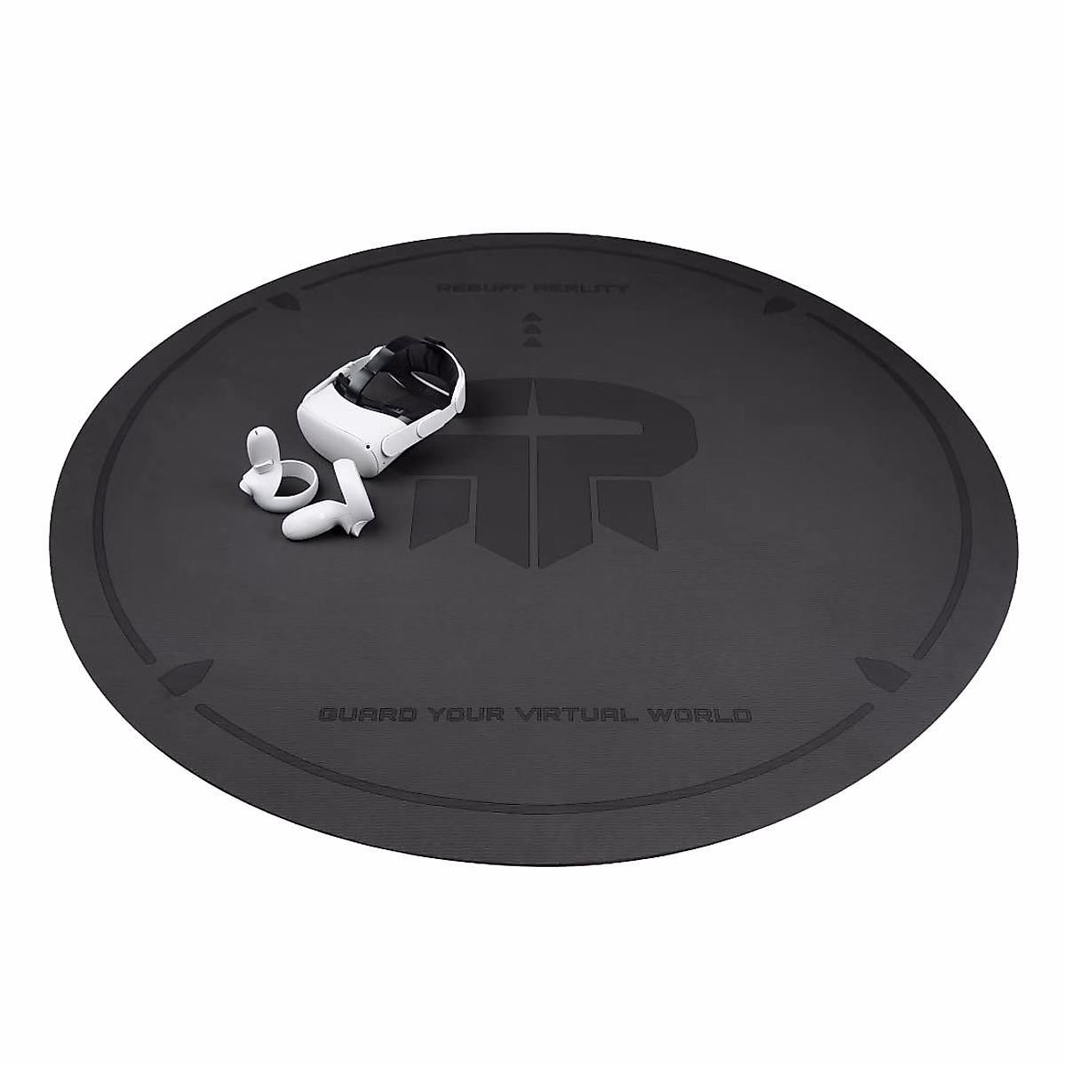 Rebuff Reality VR Mat-Super Soft 55" x 0.28" Round Exercise Mat-Comfortable, Non-Slip, Meditation Mat for VR Dancing Virtual Reality