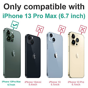 Tnarru Clear iPhone 13 Pro Max Case with Magnetic Stand [Compatible with MagSafe] [Invisible Ring Holder] Soft TPU Full Camera Shockproof Protection Cover for iPhone 13 Pro Max Phone Case Black