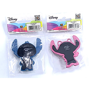 Disney Stitch 3D Foam Magnet Set - Stitch & Angel Magnets - Magnet for Refrigerators and Lockers