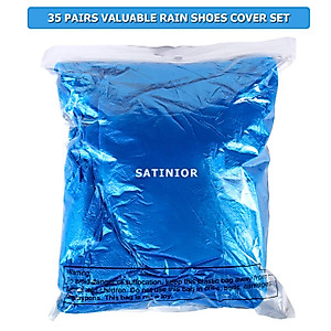 SATINIOR Disposable Boot Covers Plastic Long Waterproof Shoes Cover Over The Knee Shoes Cover for Men Women