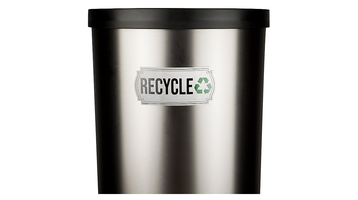 Elegant Recycle and Trash Magnets for Kitchen Bins