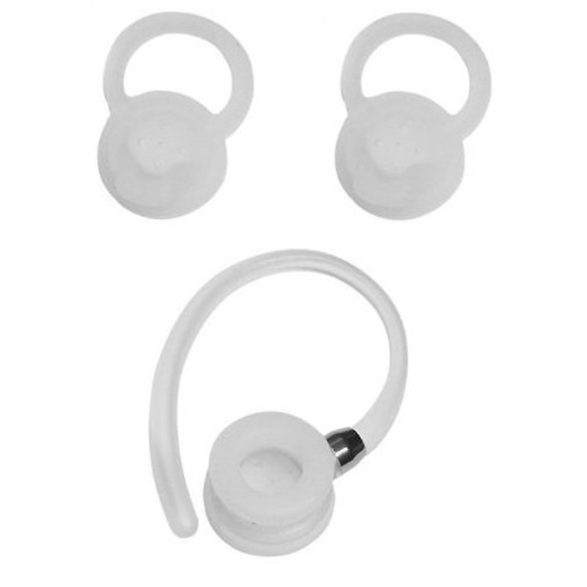 OEM Motorola 3 Sizes Replacement Earbuds Tips Ear Gels Bud Cushions and 2 Ear Hooks for Hx550 Hz720 H19txt H17txt H17 H525