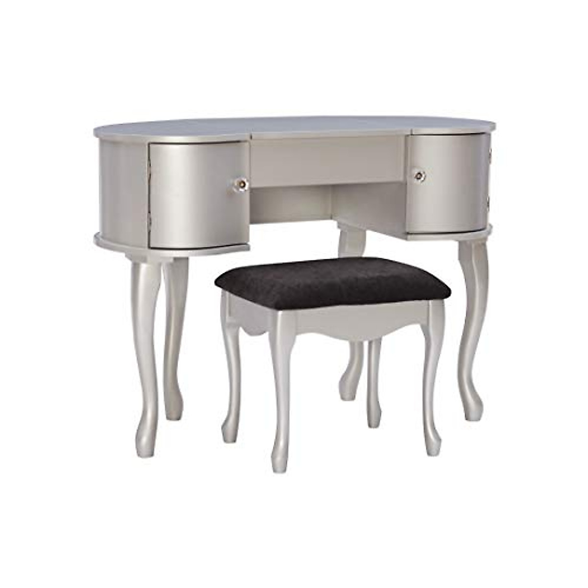 Linon Paloma Vanity Set, 30" x 40.5" x 19.25", Silver