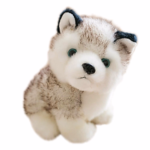 CHELEI2019 9.8" Stuffed Husky Dog Plush,Puppy Stuffed Animal Husky Adorable Gifts for Kids