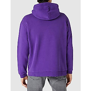 Superdry Mens Heritage Mountain Graphic Hoodie, Oversized Fit Winter Purple Size S