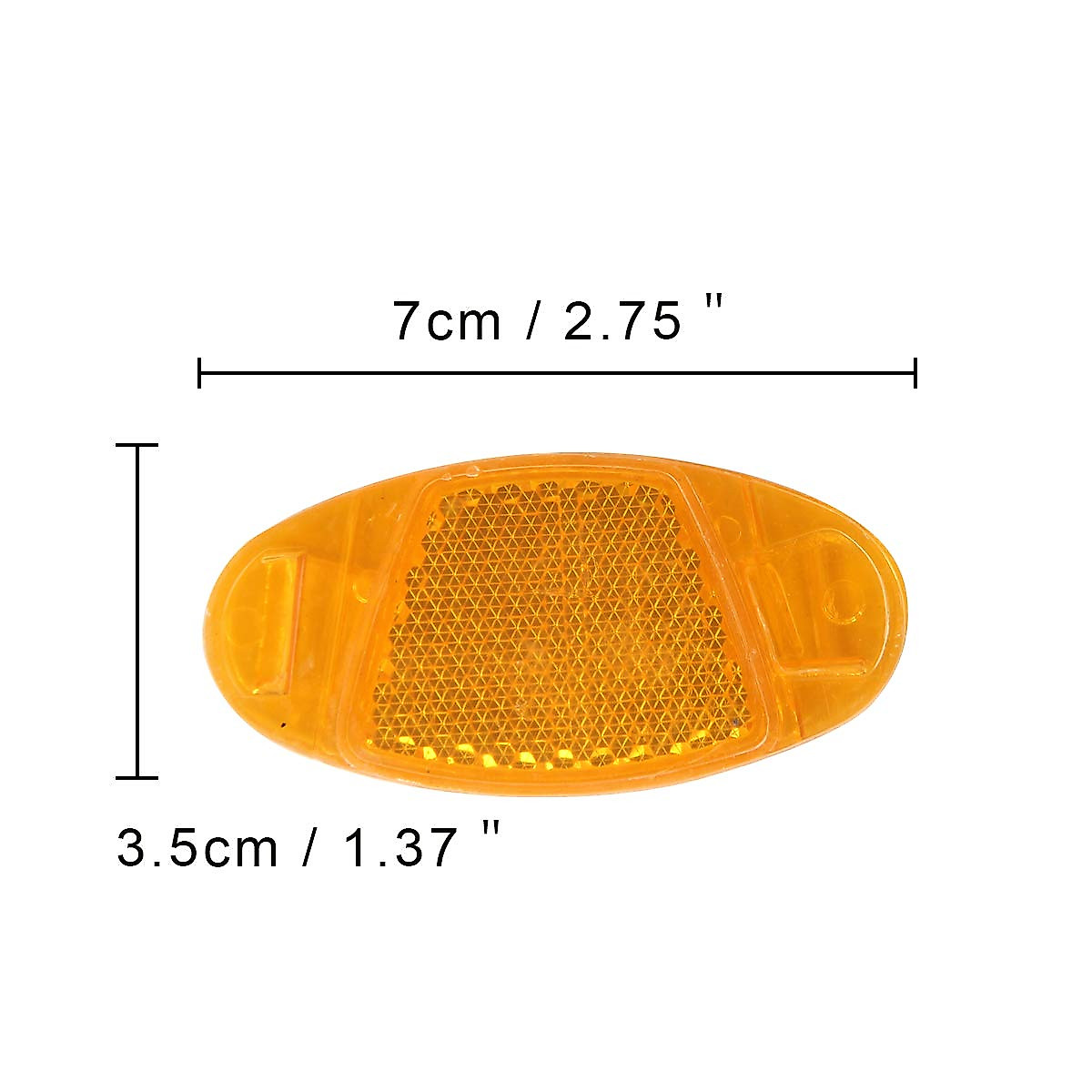 Cyberone 4 PCS Bicycle Wheel Spoke Reflectors, Front and Rear Spoke Lights Rim Reflective Accessories for MTB Mountain Bike Night Rides Decoration Safe Warning, Oval White