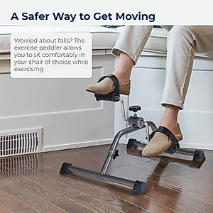 Inspired by Drive 10270KDRSV-1 Pedal Exerciser, Silver Vein Finish