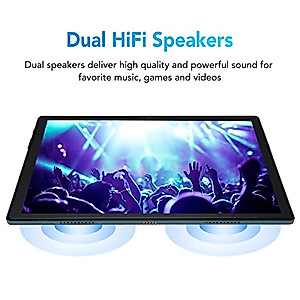 Tablet 10 Inch for Android 12.0, 6GB RAM 128GB ROM, 512GB Expand, Octa Core 4G LTE Tablets, 8MP+16MP, FHD 1920x1200, BT5.0, 7000mAh Fast Charge, 2.4G/5G WiFi (Blue)