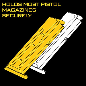 High Speed Gear® - Pistol Taco® MOLLE Mag Pouch, Police Gear & Military Gear, Tactical Magazine Pouch for Professionals (Black)