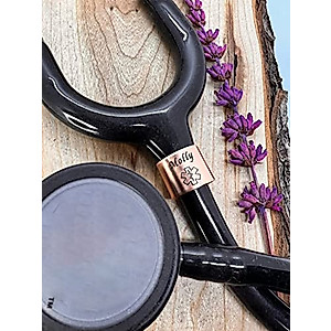 Stethoscope ID Tag for Nurses, Personalized Stethoscope Name Tag Custom Made Nursing ID Charm Graduation Gifts (Stethoscope ID Tag - Style 01)