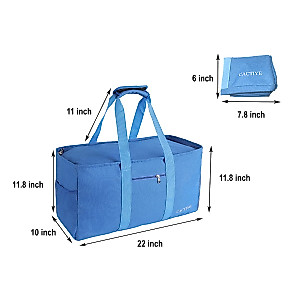 CACTIYE Reusable Grocery Shopping Bag Moving Bags for Space Saving Moving Storage For Beach, Pool, Laundry, Car Trunk