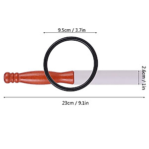 Singing Bowl Mallet,Rubber O-rings Rod Wooden Handle Stick for Crystal Sound Bowls Accessories Performance Accessory