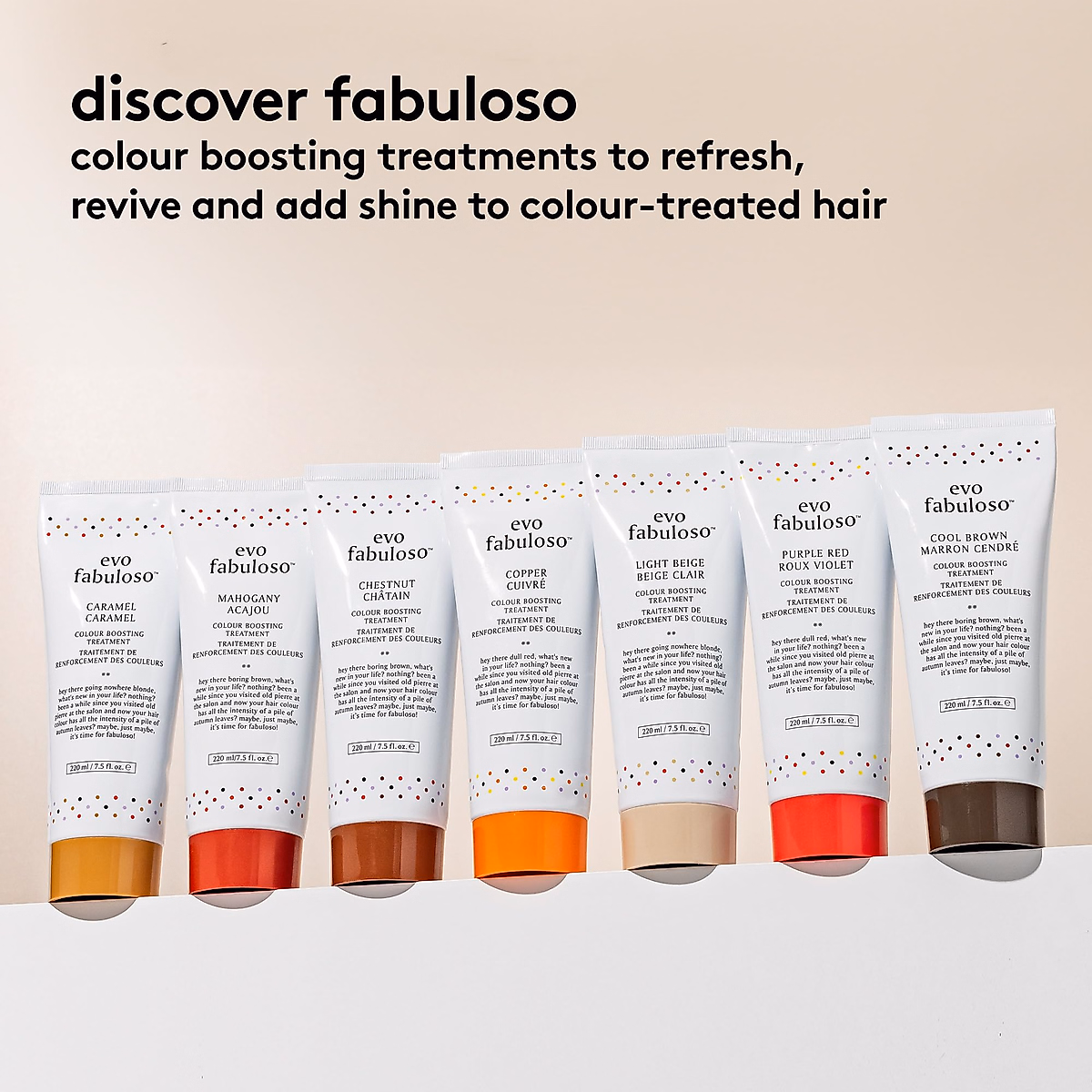 Evo Fabuloso Copper Color Depositing Treatment - Color-Treated Hair Conditioner - Helps Maintain Color Depth, Tone & Shine - 220ml / 7.5fl.oz