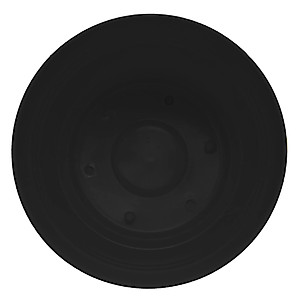 Bloem Saturn Round Planter with Saucer Tray: 10" - Burnt Red - Durable Plastic Pot, Matte Finish, Removable Saucer, for Indoor & Outdoor Use, Gardening, 1.5 Gallon Capacity