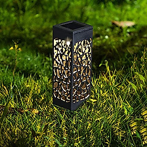 Solar Lights Outdoor,6 Pack Solar Pathway Lights Outdoor-Waterproof,LED Landscape Lighting Solar Powered Outdoor Lights Solar Garden Lights for Pathway Walkway Patio Yard & Lawn Warm White