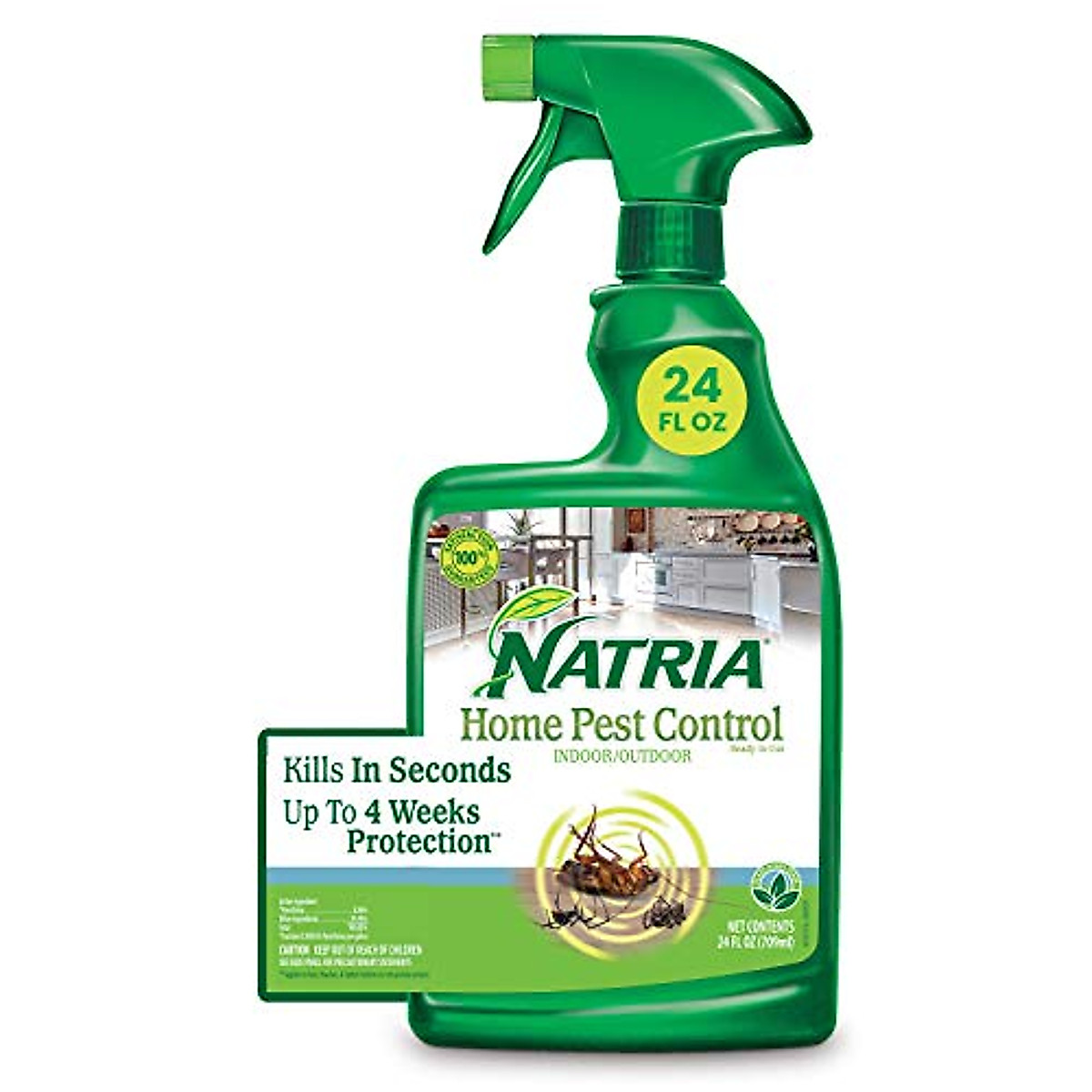 Natria 706260D Home Pest Control Bug Killer for Indoor and Outdoor, 24-Ounce, Ready-to-Use