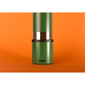 SIGG - Insulated Water Bottle Green - Thermo Flask Hot & Cold with Cup - Leakproof - BPA Free - 18/8 Stainless Steel - 25 Oz