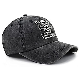 30th Birthday Decorations for Women Men, Funny 1993 Dirty 30th Birthday Gifts for Him, 30 Years To Look This Good Hats, Adjustable Cotton Embroidered Baseball Cap for Dad Mom Husband Wife Friends