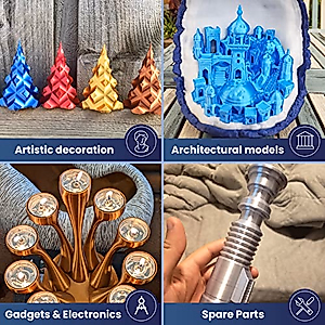 3D Printer Silk Filament and S2 Filament Dryer Black, SUNLU Shiny Silk PLA Filament 1.75mm, Smooth Silky Surface, Silk Silver 1KG