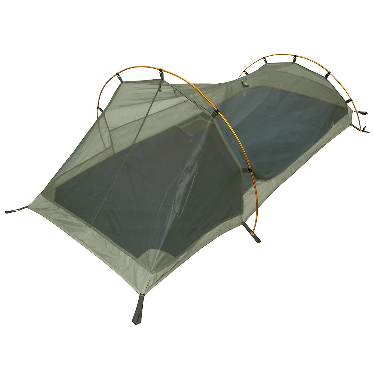 Winterial Single Person Personal Bivy Tent - Lightweight One Person Tent With Rainfly, 2lbs 9oz, Stakes, Poles and Guylines Included, Backpacking and Hiking Bivy Tent, Green
