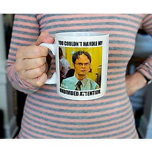 Silver Buffalo The Office Dwight Schrute Undivided Attention Ceramic Mug | Holds 20 Ounces